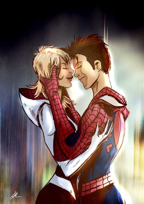 Gwen And Peter By Gaberoseart On Deviantart