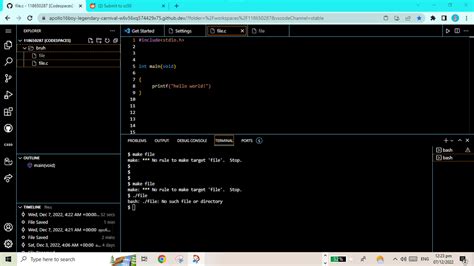 I Cant Compile Code In Terminal Of My Vs Code Codespace Problem Set 1