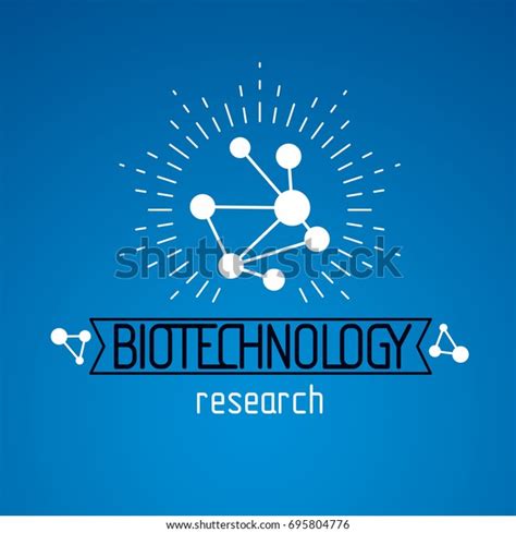 Vector Model Molecule Created Using Wireframe Stock Vector Royalty