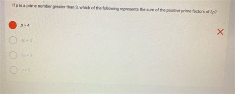 solved if p is a prime number greater than 3 which of the
