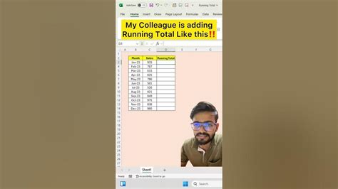Dont Find Running Total In Excel‼️instead Use Wonderful Trick