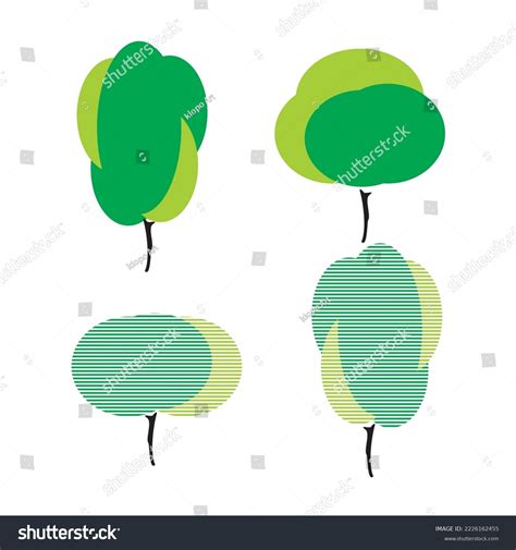 Illustration Tree Shape Design Element Shade Stock Vector Royalty Free 2226162455 Shutterstock