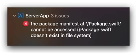 遇到 the package manifest at package swift cannot be accessed 阿信