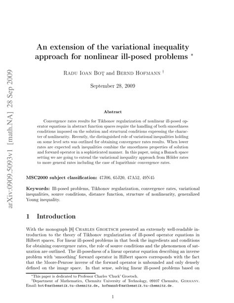 Pdf An Extension Of The Variational Inequality Approach For Nonlinear