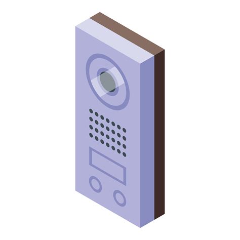 Intercom Doorbell Icon Isometric Vector Video Door 15221291 Vector Art At Vecteezy