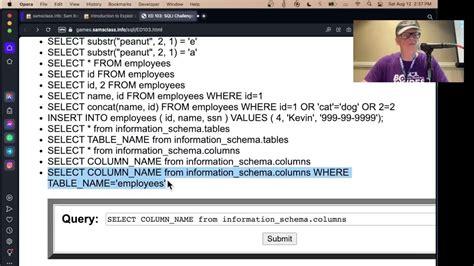 ed 103 sql injection youtube
