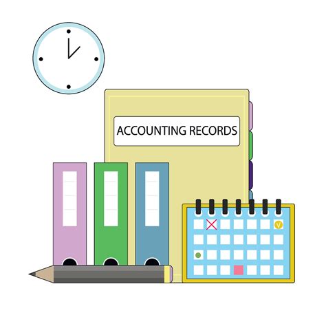 Accounting Records Organisation Folder And Document Flow Vector Illustration Business
