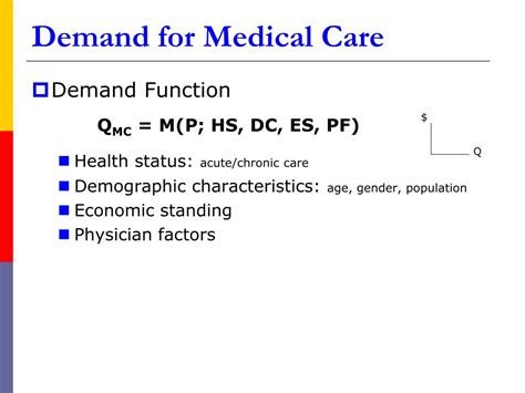 PPT - Demand for Health Care PowerPoint Presentation, free download ...