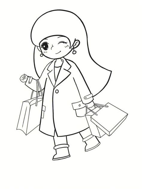 简笔画女孩图片可爱全身 简笔画女孩图片可爱全身图 画趣文库（我爱生活）