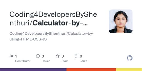 GitHub - Coding4DevelopersByShenthuri/Calculator-by-using-HTML-CSS-JS ...