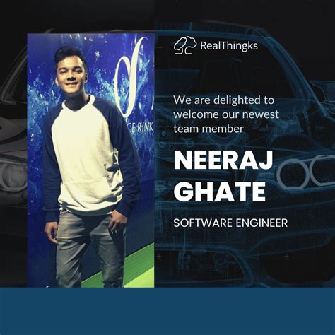 Neeraj Ghate On Linkedin I Am Thrilled To Share That I Have Joined Realthingks Gmbh As A