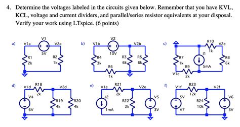 [solved] Determine The Voltages Labeled In The Circuits Gi