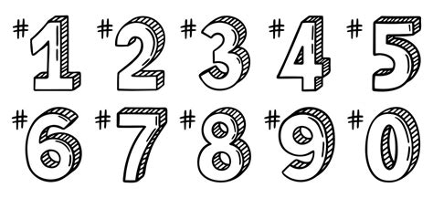 Numbers Clip Art