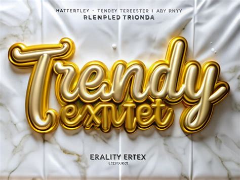 Trendy 3D editable text effect | Premium AI-generated image