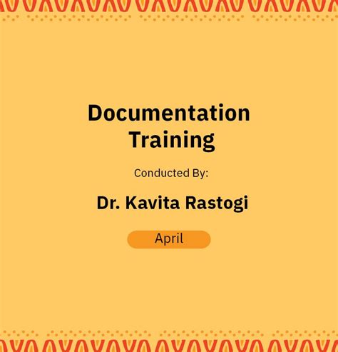 Documentation Training Sel India
