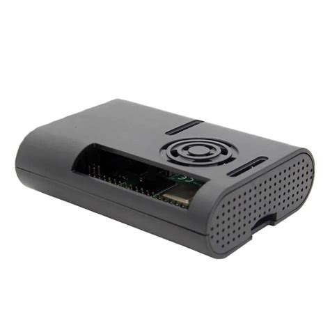 Caja Redondeada Negra Para Raspberry Pi 4