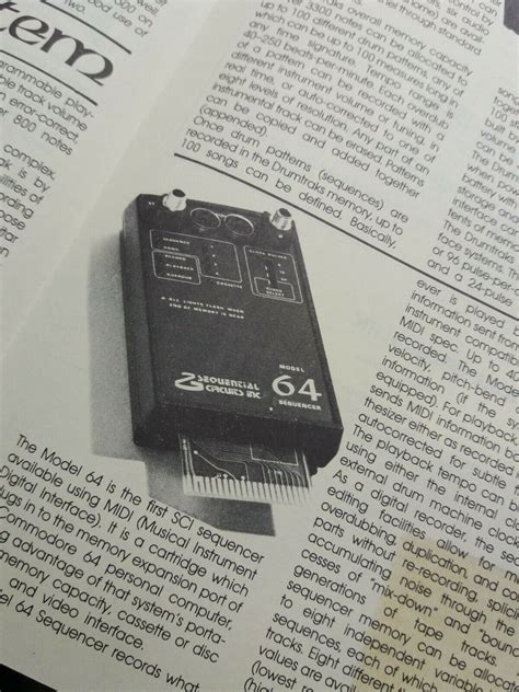 Matrixsynth Sequential Circuits 1984 Synth Brochure 600 Drumtraks Drum Machine Six Trak