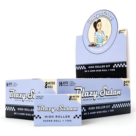 Blazy Susan Purple High Roller Kit With 8 Meter Roll Tips Skygate Wholesale