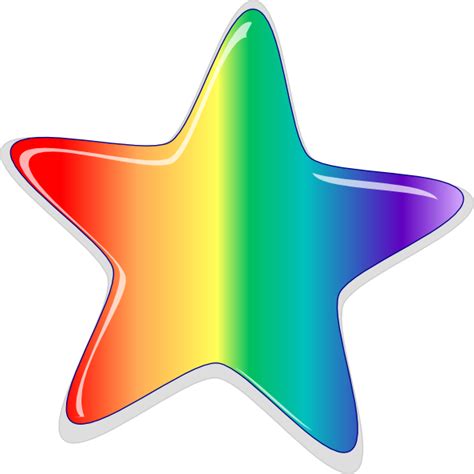 Rainbow Star Clip Art At Vector Clip Art Online Royalty