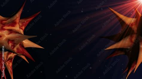 Virus Attack The Leukocyte Viruses Attacking Cells Or Bacterias Under Microscope Full Hd And 4k