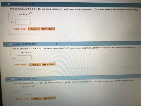 Solved Find All Solutions If O S θ