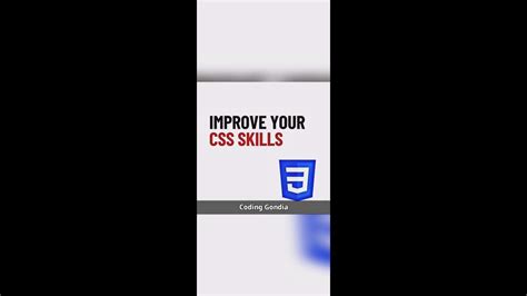 How To Improve Your Css Skills Shorts Css Codinggondia Dieno Digital Marketing Services