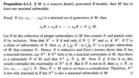 finitely generated modules and maximal submodules