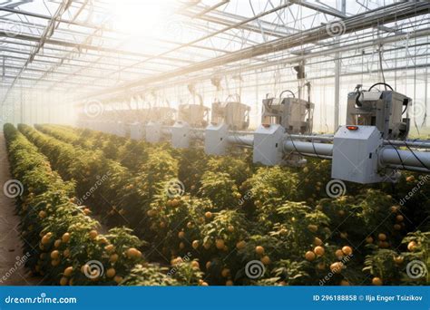 Automated Robot Efficiently Harvesting Ripe Tomatoes In A State Of The Art Modern Greenhouse