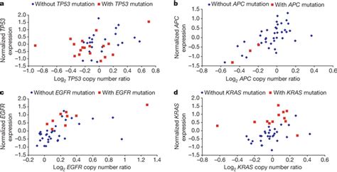 Dna Copy Number Gene Expression And Mutation Distributions In Lung
