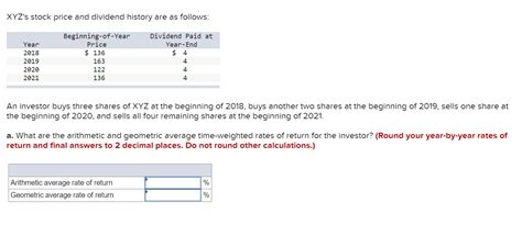 Solved B What Is The Dollar Weighted Rate Of Return Hint