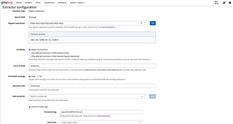 Extract Timestamp From Message Graylog Central Peer Support