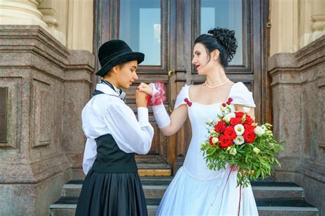 Premium Photo Wedding Same Sex Marriage Two Women
