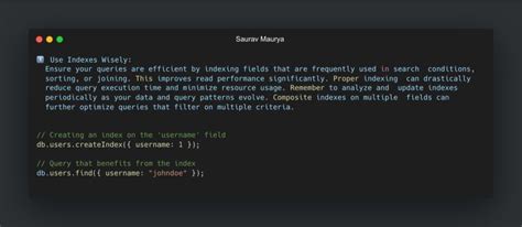 Mongodb Databasemanagement Techtips Performanceoptimization