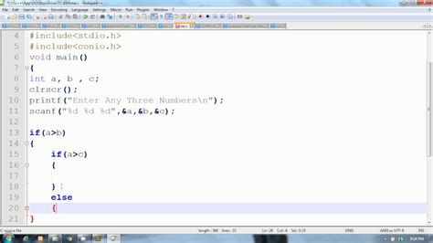 C Programming In Hindi Example Of Nested If Else Statement Greater