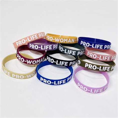 Pro Life Pro Woman Wristbands Pro Life Generation