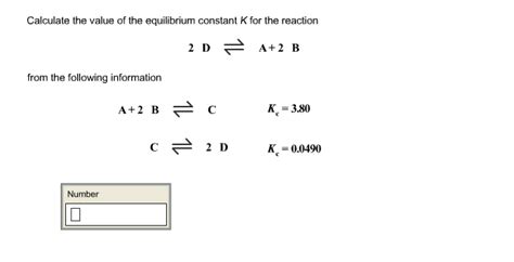 k equilibrium equation