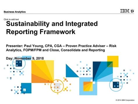 Sustainability And Integrated Reporting Framework November 2018 Pptx