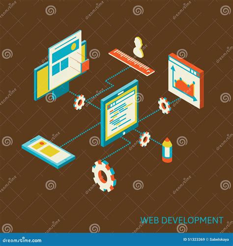 Isometric Illustration Of Website Analytics Stock Vector Illustration Of Mobile Optimization