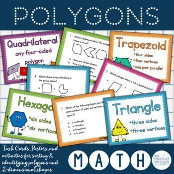 Polygons Task Cards Activities Identifying Sorting Classifying Polygons Task Cards