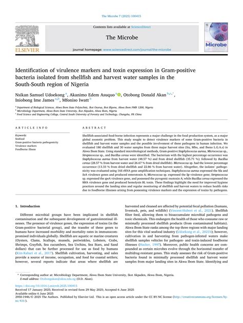Pdf Identification Of Virulence Markers And Toxin Expression In Gram Positive Bacteria