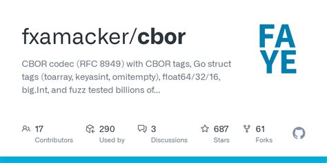 github fxamacker cbor cbor codec rfc 8949 with cbor tags go