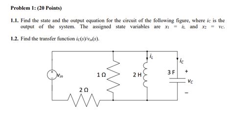 Solved 11 Find The State And The Output Equation For The