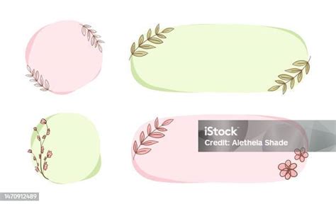 미적 Boho 꽃 프레임 컬렉션입니다 카드 디자인 결혼식 디지털 인쇄 스크랩북 교사 요소 엽서 포스터 등을위한 귀여운 파스텔 테두리 0명에 대한 스톡 벡터 아트 및 기타