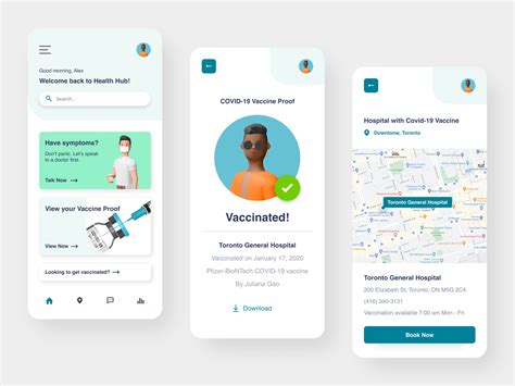 COVID Vaccine Proof Health Support App By Luke Liu On Dribbble
