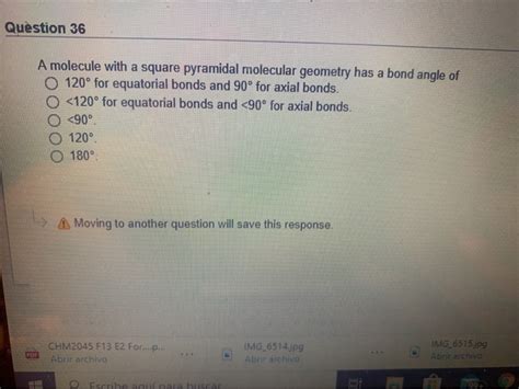 Square Pyramidal Molecular Geometry
