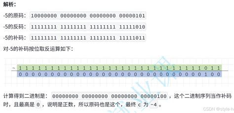 c 原码、反码、补码和位操作符 c 补码 csdn博客