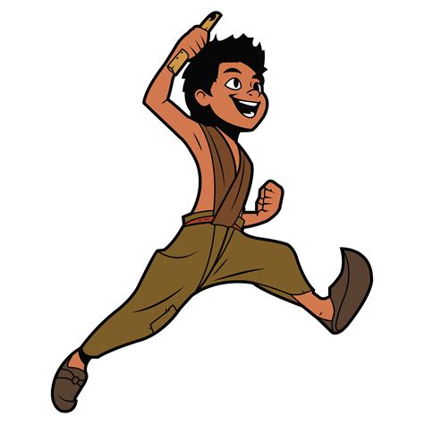 A Clipart Image Featuring Characters From Raya And The Last Dragon In A