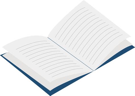 Blue Notebook Illustration Vector On White Background 13817065