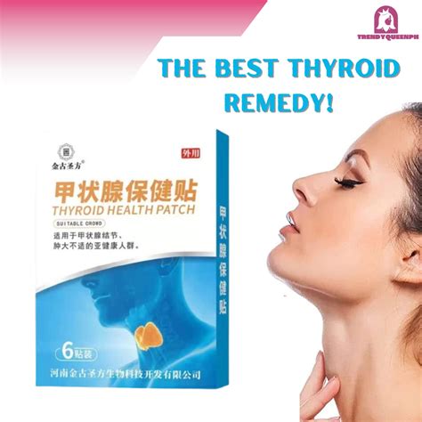 Premium Thyroid Health Patch Authentic Treatment For Thyroid Nodule Goiter Thyromegaly And