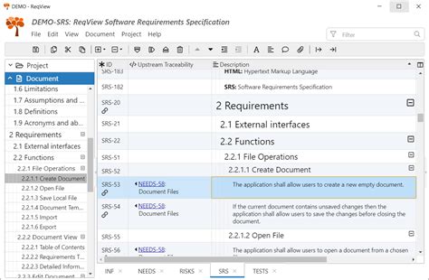 Example Requirements Specification Documents Reqview Documentation